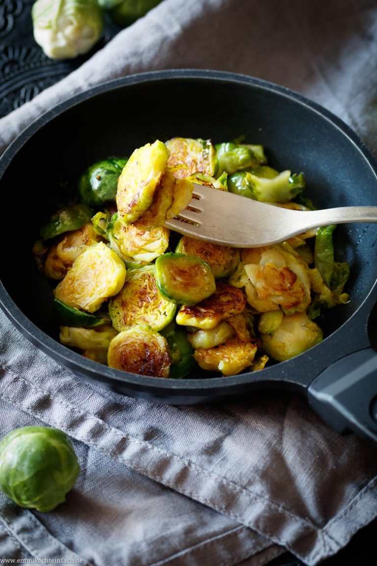 Rosenkohl Gemse Pfanne