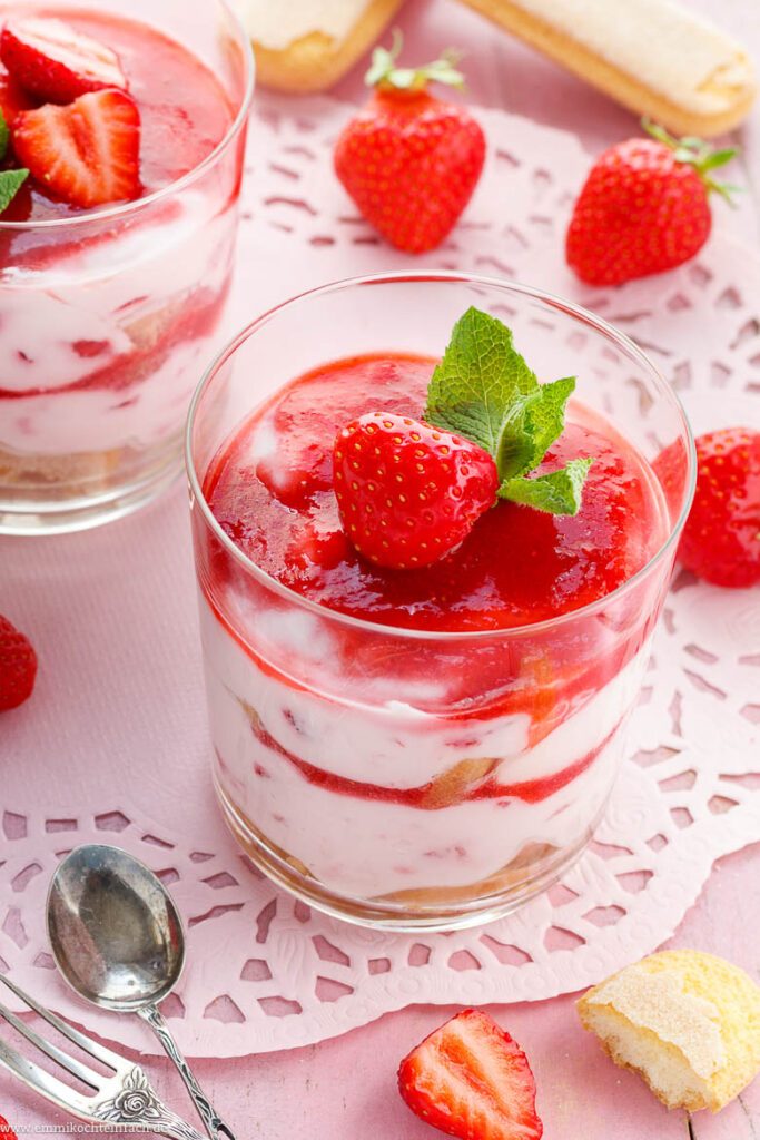 Erdbeertiramisu Im Glas