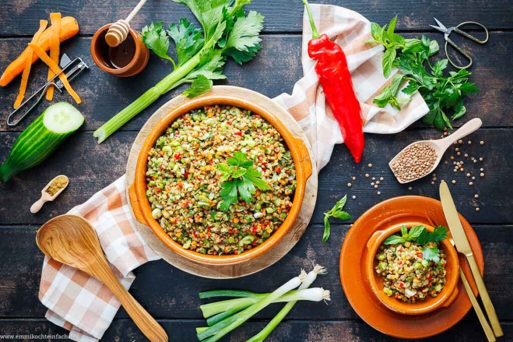 Linsensalat – einfach und schnell