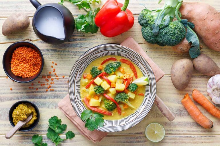 Rotes Linsen Dal – Indischer Eintopf