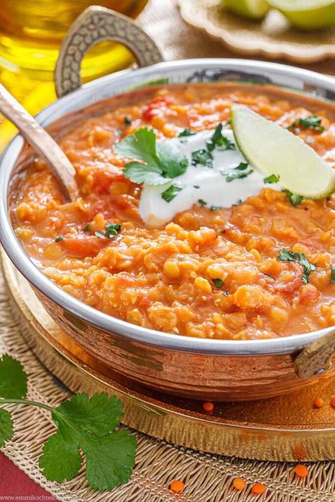 Rotes Linsen Dal – Indischer Eintopf