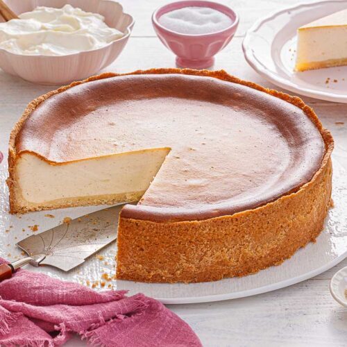 Omas Kasekuchen Mit Murbeteigboden