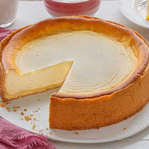 Omas Kasekuchen Mit Murbeteigboden